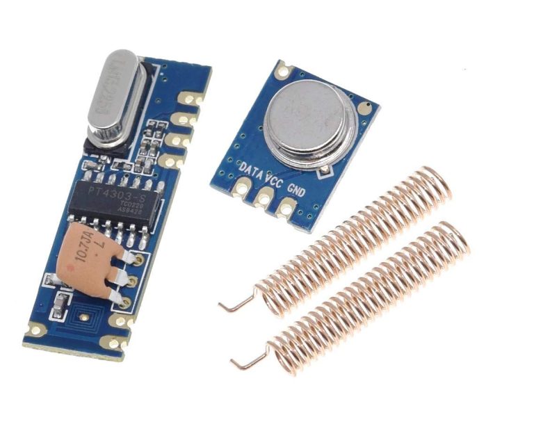MODULO RF 433MHZ AZUL CON ANTENA - EC Robotics